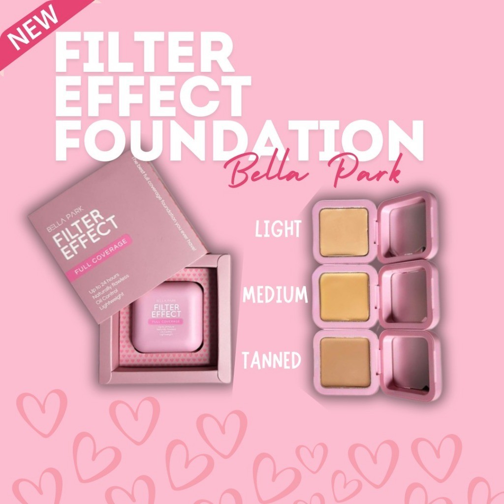 BELLA PARK FILTER EFFECT FOUNDATION FULL COVERAGE (PINK EDITION ...