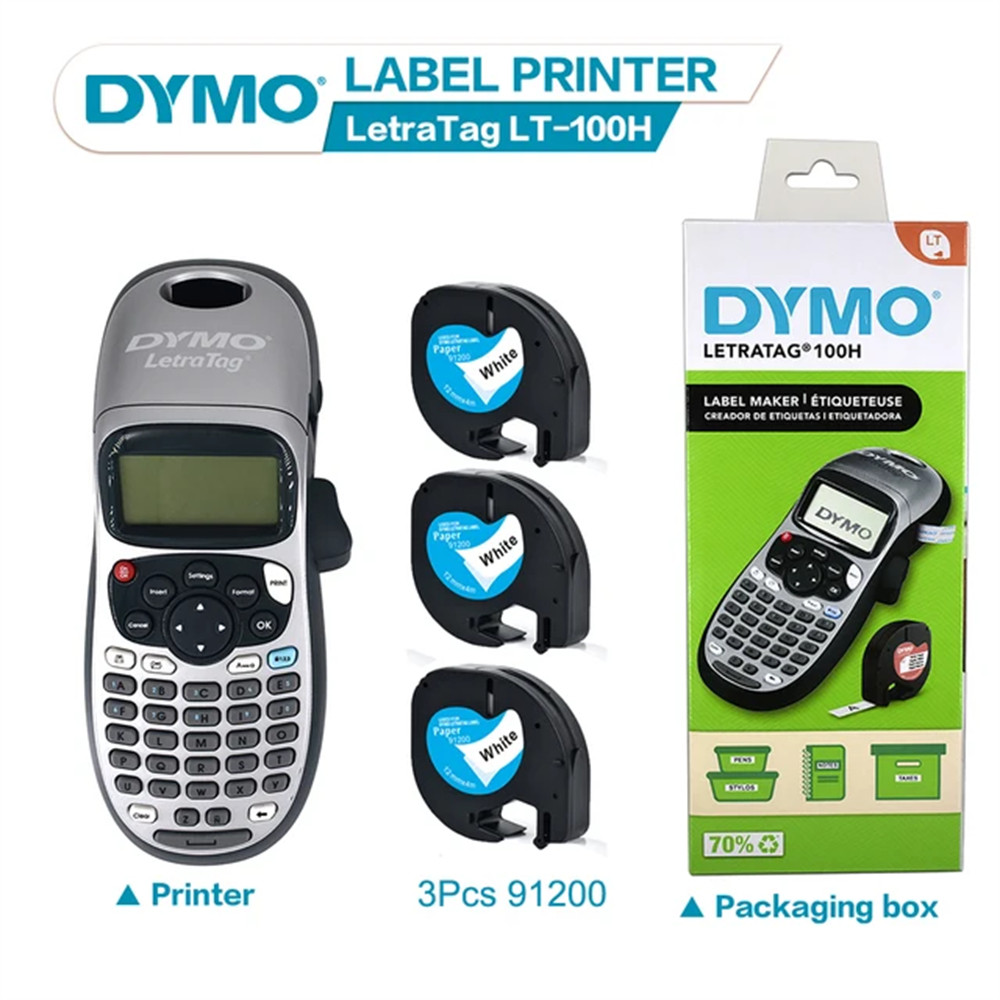 Dymo LetraTag LT-100H label maker Handheld Printer Compatible For Dymo ...