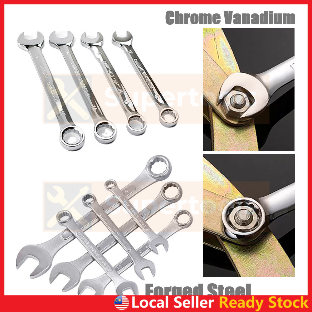 CR-V Combination Wrench Forged Steel or Chrome Vanadium Spanner Open ...