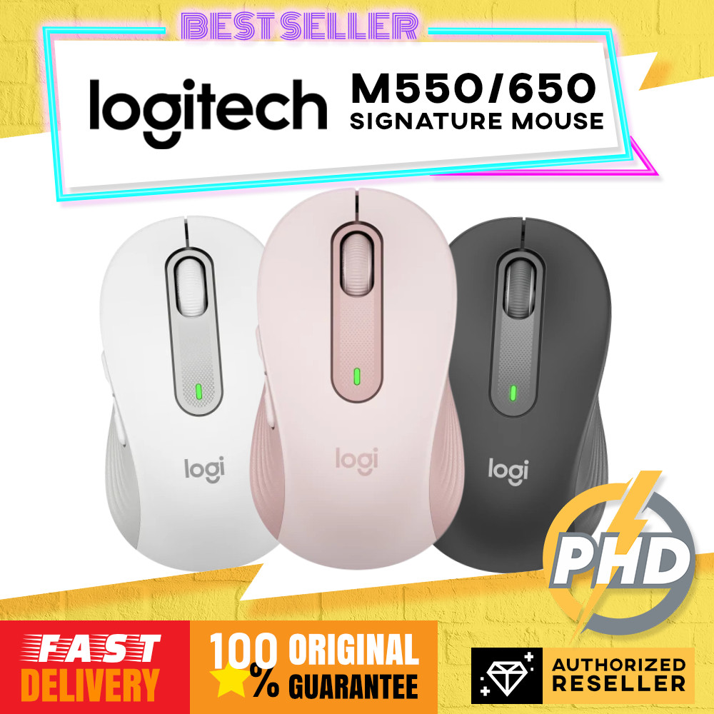 Logitech Signature M550/ M650 Wireless Mouse [Bluetooth/Logi Bolt USB ...