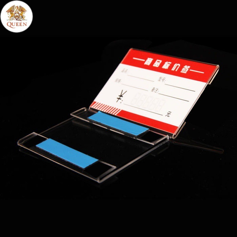QC 12 Pcs Acrylic Label Holder Adhesive Price Tag Organic Price Tag ...