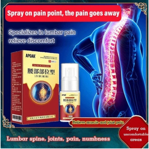 APGAR Joint & Spine Pain Relief Cold Spray - Instant Cooling Gel for ...