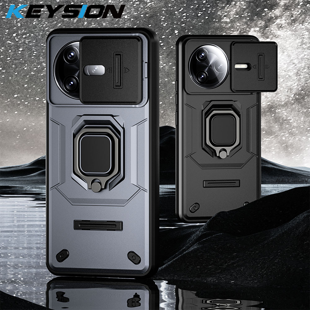 KEYSION Shockproof Armor Case for POCO F7 Pro Slide Camera Lens ...