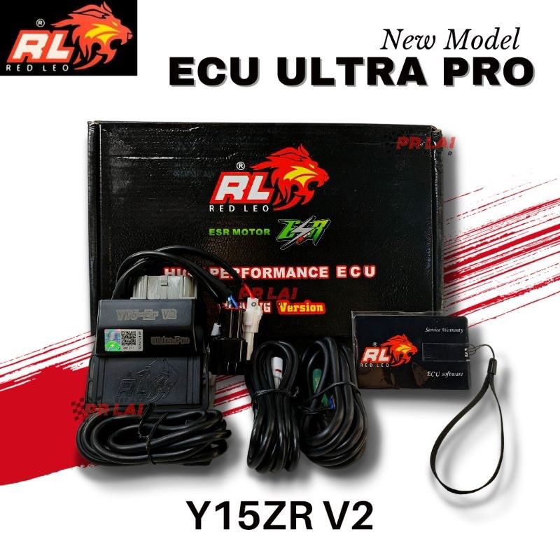 100% RED LEO RACING ECU V-RACING ESR MOTOR Y15ZR V1 V2 RS150 SRL115Fi NVX 155 Y16 Y16ZR ECU ECU ...