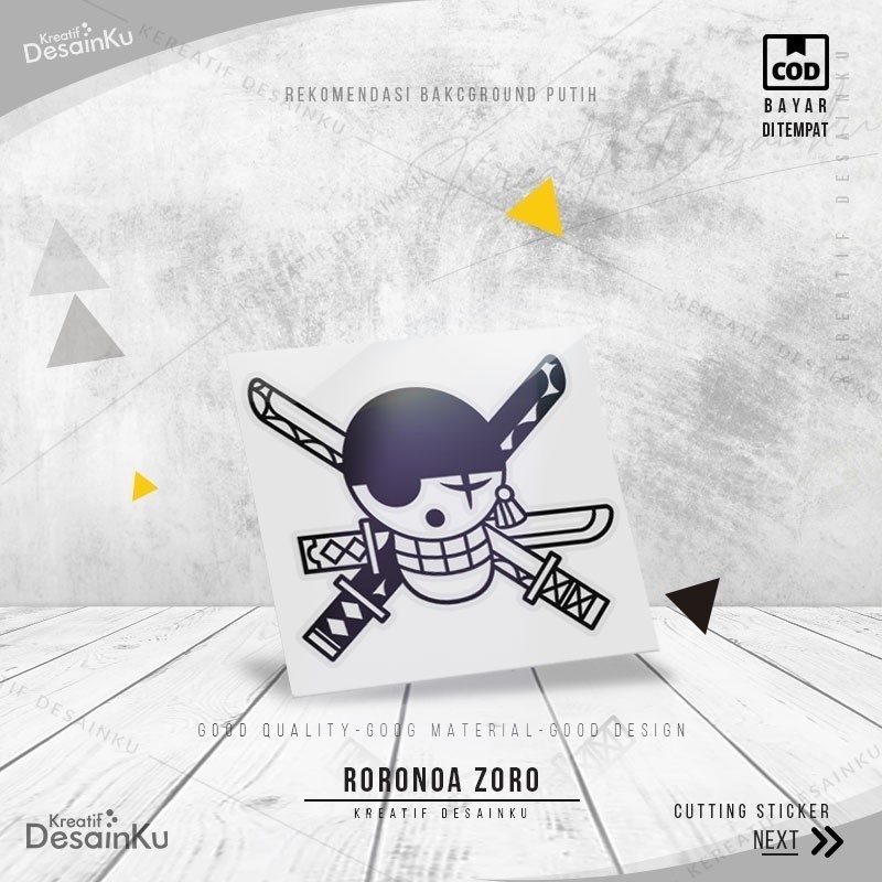 Cutting Sticker Roronoa Zoro Variation Of Motorcycle Car Sticker ...