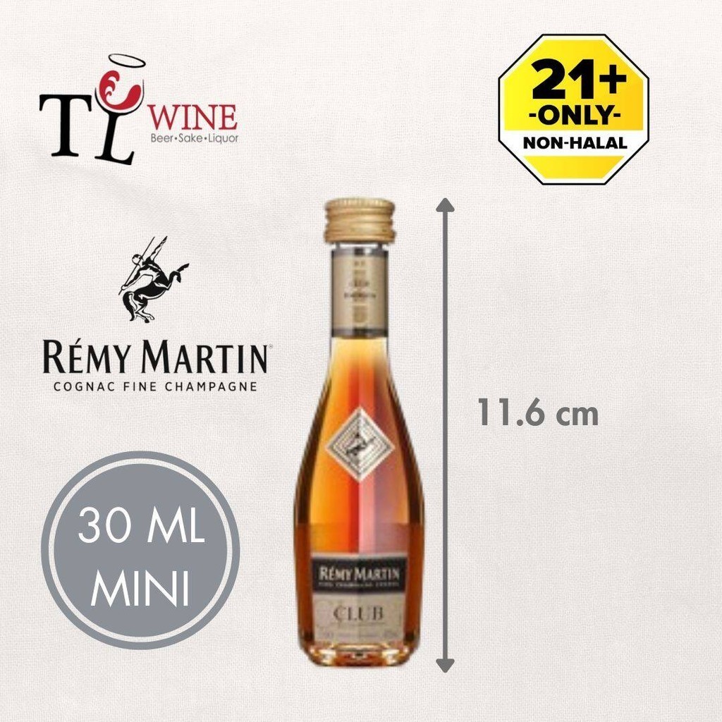 Remy Martin Club 3cl 30ml mini miniature Cognac ALC: 40% Duty paid 100% ...