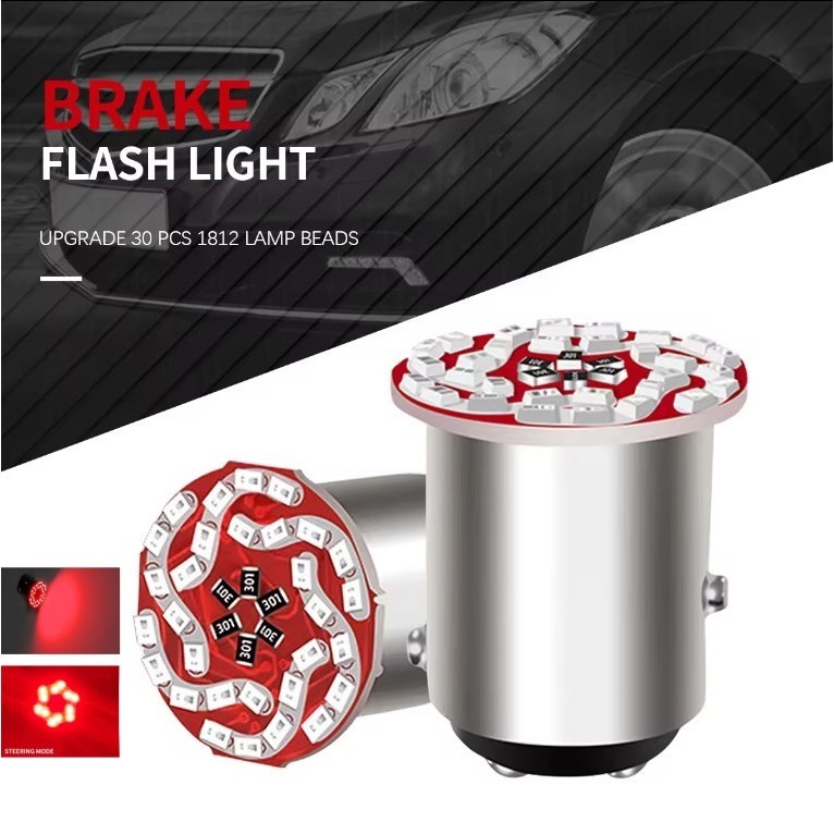 Car Motorcycle led Brake Bulb 1157 Turn Signal 1156 30SMD Fireworks ...