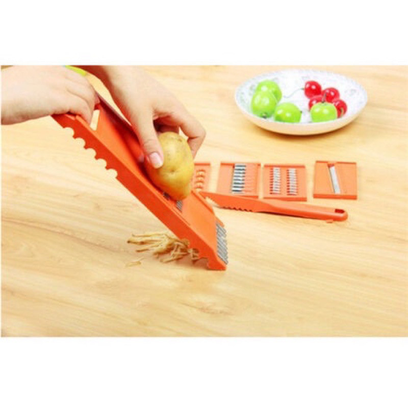 Plastic Mandoline Slicer Cutter Grater Set / Sagat Plastik Serbaguna ...