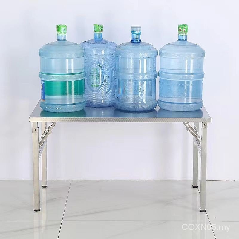 Stainless Steel Foldable Workbench Household Kitchen Dining Table Night ...