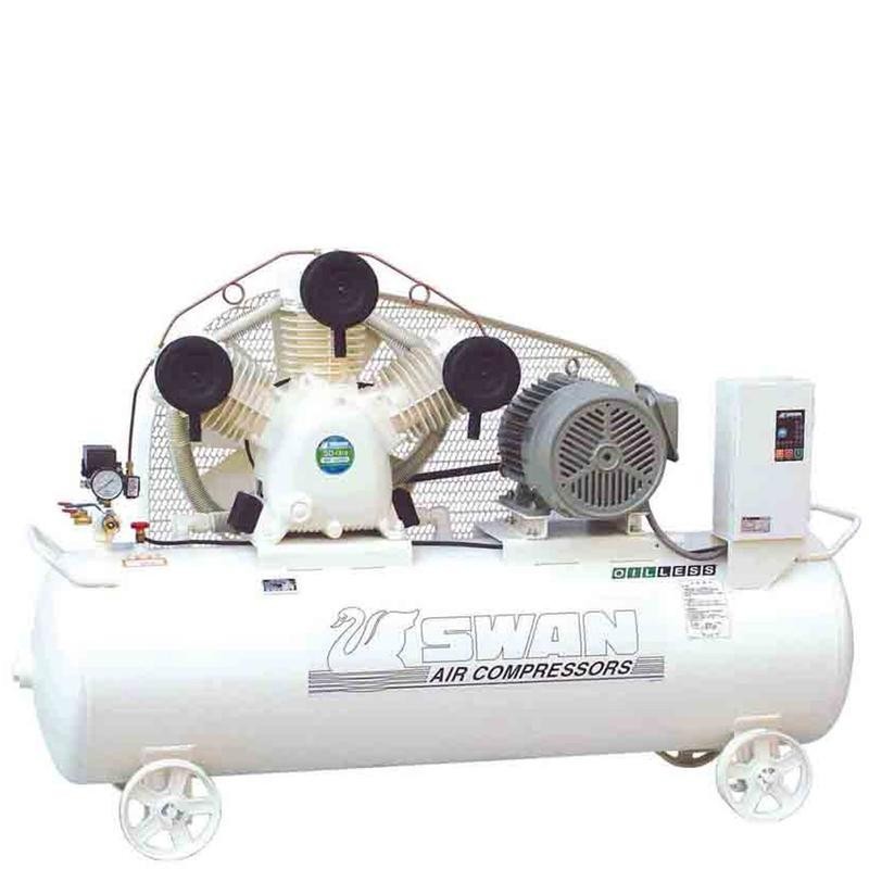 Swan SDU-310 Oil Less Air Compressor 10HP, 8Bar, FAD885L/min, 3 fasaV ...