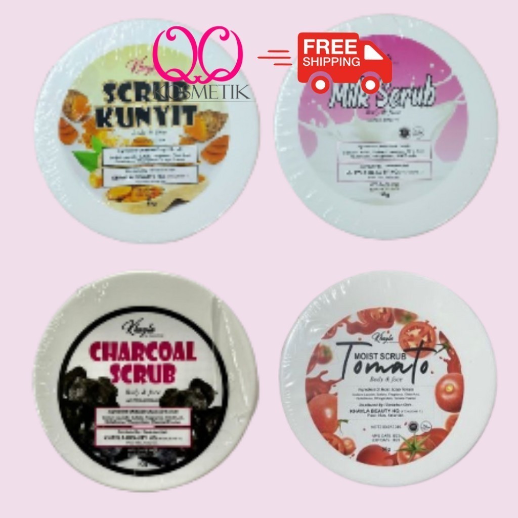 KHAYLA Scrub 50gm Scrub Badan Dan Muka Tomato Susu Kunyit Moisturiser ...
