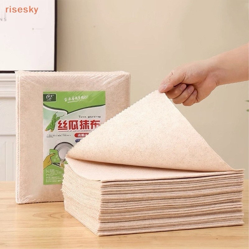 10Pcs Wash Cloth Kitchen Cleaning Towel Rags Loofah Rag Absorbent ...