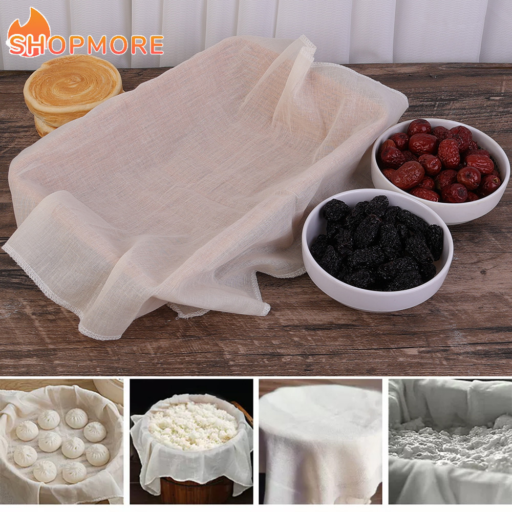 Reusable Ultra Fine Straining Cloth - Cooking Baking Large White Cotton ...