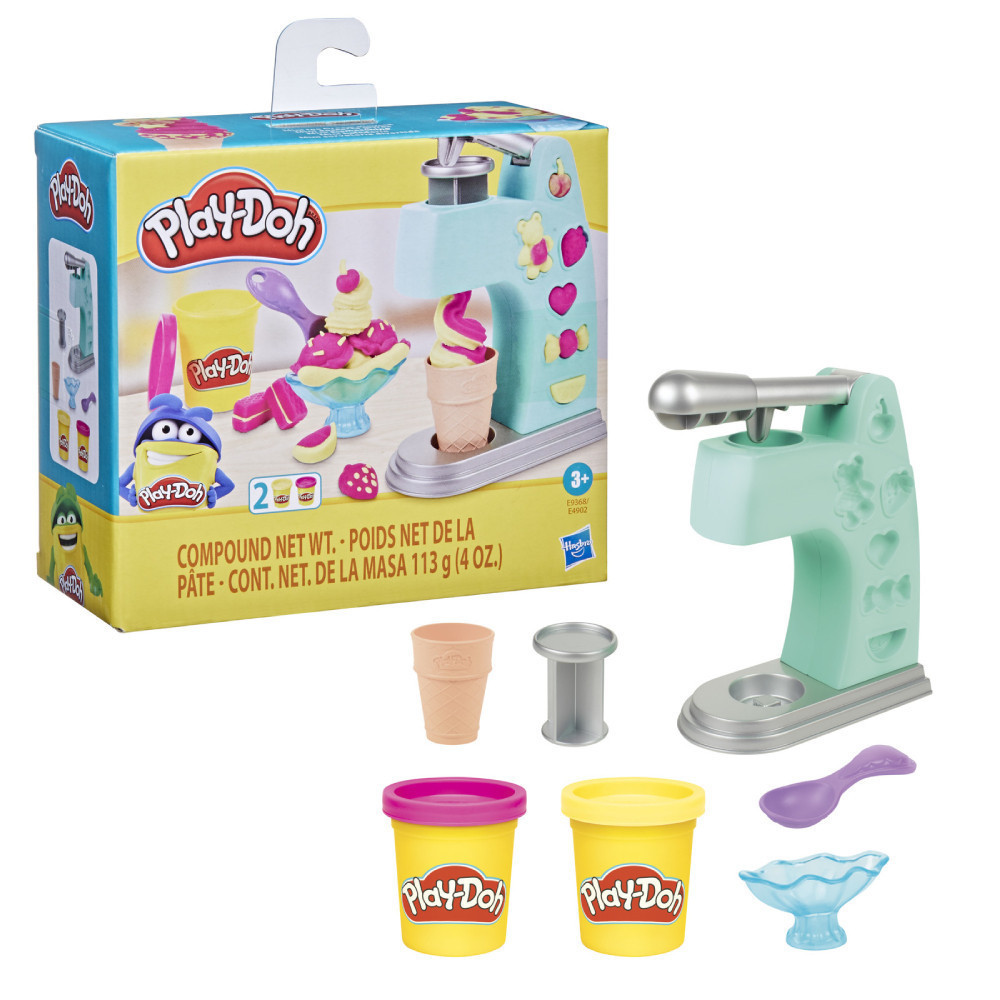 Play Doh Mini Ice Cream Playset With 2 Multi Color Play Dough (E4902 ...