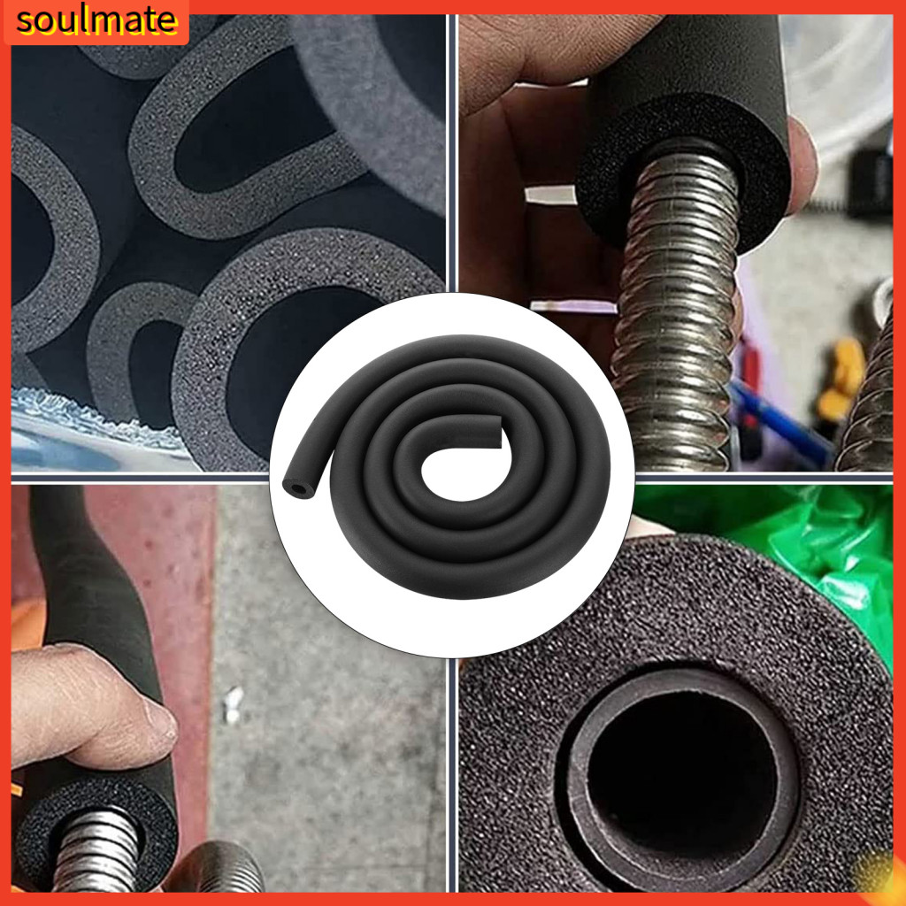 soulmate| Easy Installation Pipe Insulation Tubing Black Pipe Cover ...