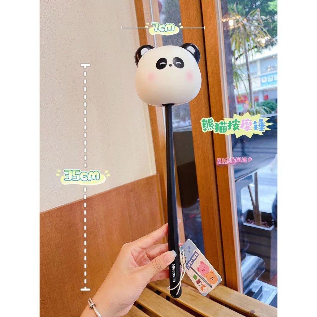 Cute Panda Massage Hammer Relaxing Neck And Shoulder Acupressure Tool Shopee Malaysia