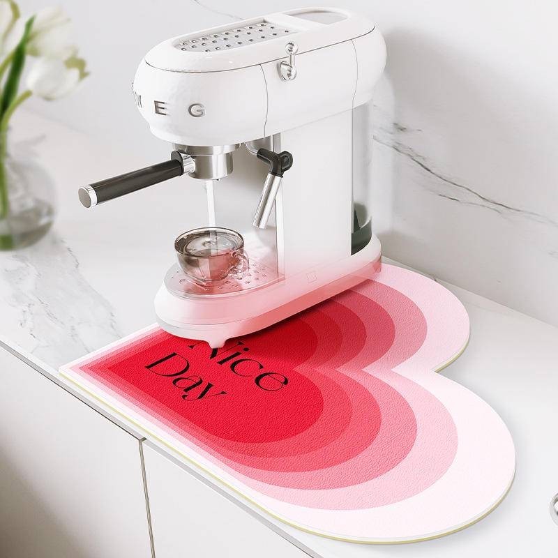 Kitchen Countertop Drain Mat Dishes Dining Tabletop Dry Mat Absorbent ...