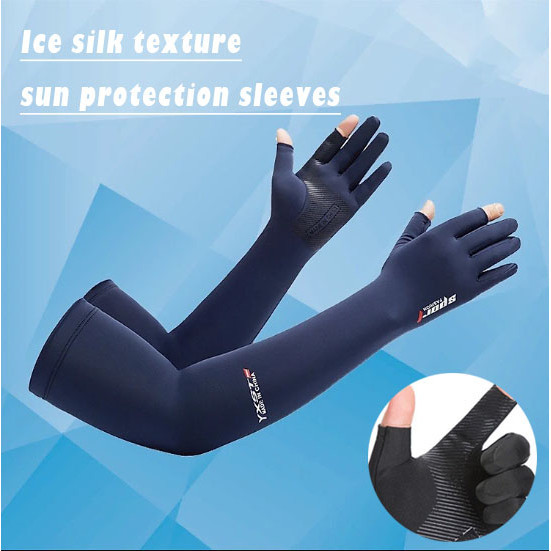 Motorcycle Arm Covers Anti-UV Outdoor Long Gloves Bicycle Men Sarung ...
