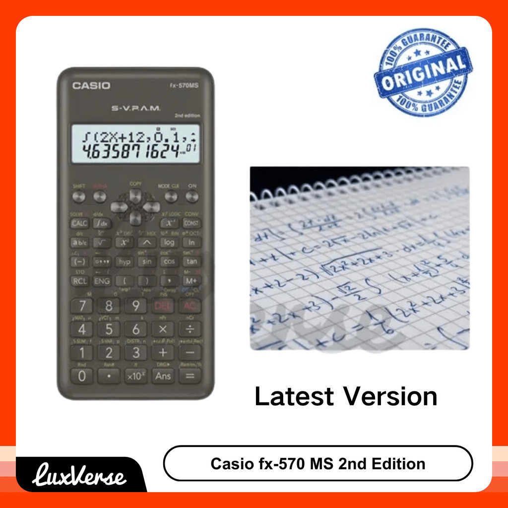 Casio fx-570 MS 2nd edition ORIGINAL WARRANTY 12months 🔥ReadyStock🔥 ...