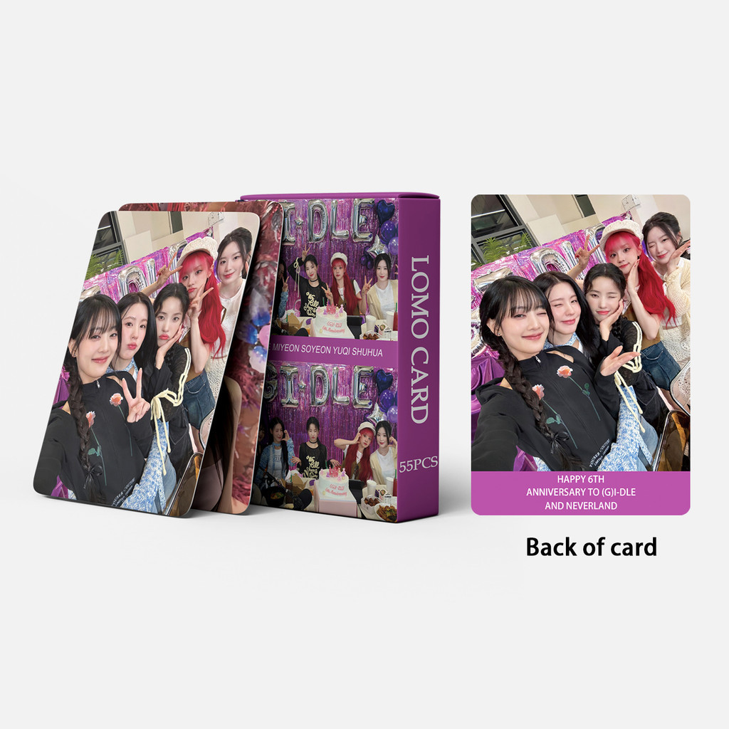 55pcs (G)I-DLE Lomo Cards 6th Anniversary Yuqi Freak 2nd Full Album ...