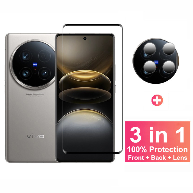 3 in 1 Full Cover Screen Protector For Vivo X100 Ultra V30e V30 X100 ...