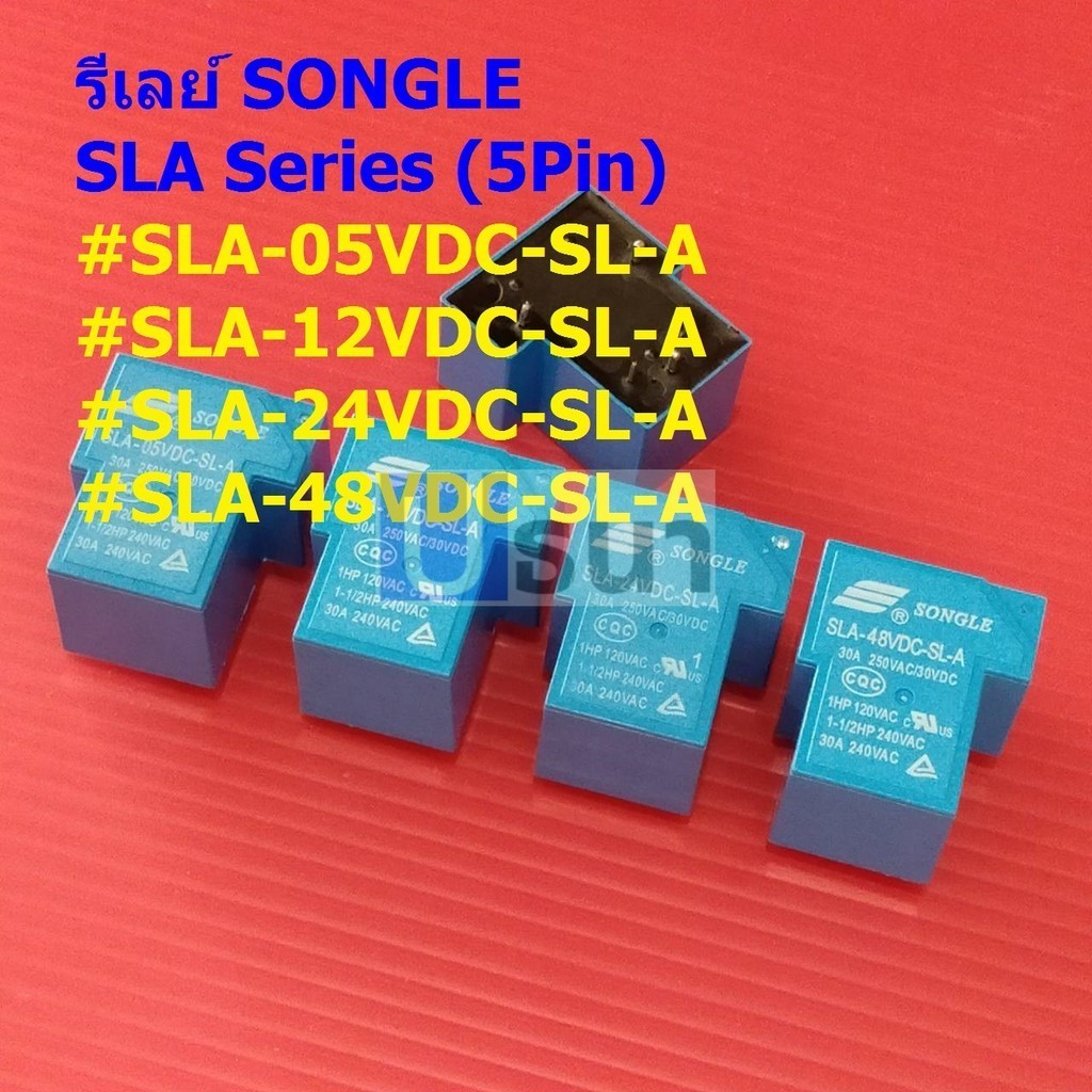 Genuine SONGLE Relay Coil 5VDC 12VDC 24VDC 5Pin SLA-05VDC-SL-A SLA ...