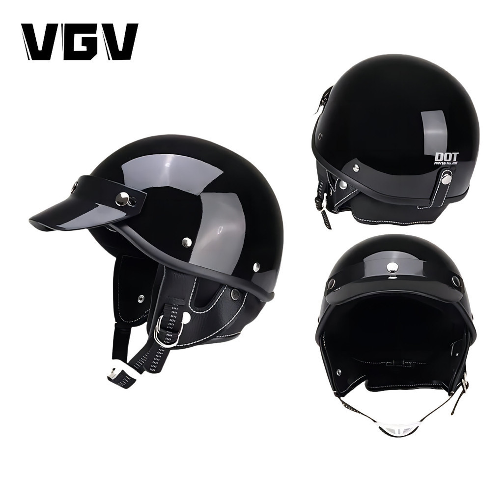 Motorcycle women's helmet small model shell Japanese style retro spoon ...