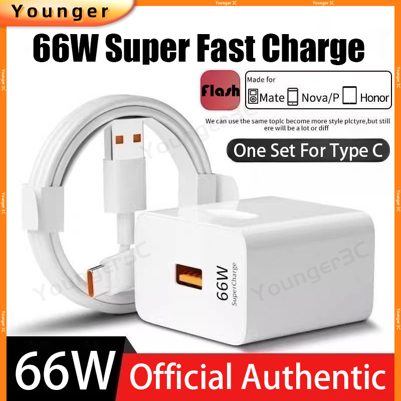 66W Super Flash Charger Cable Set US Plug Fast Charger Power Adapter 6A ...