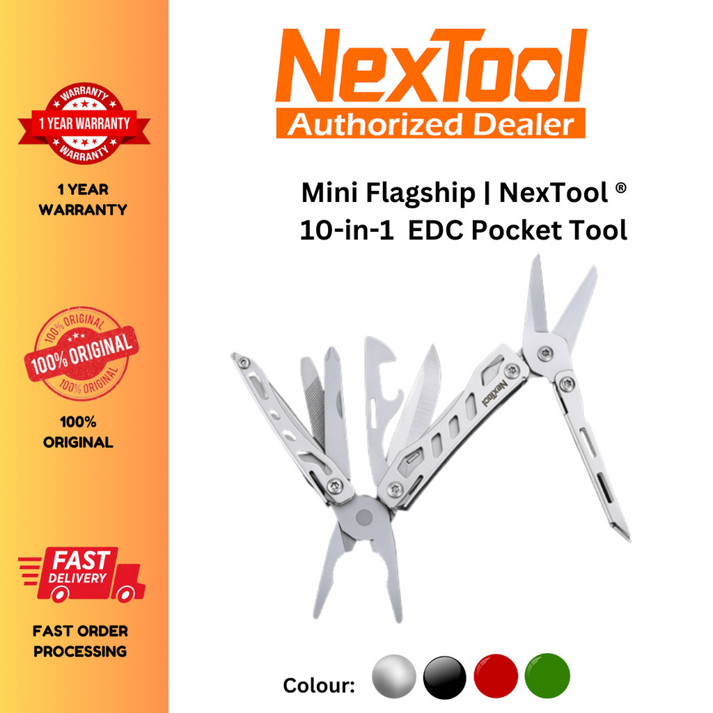 NexTool 10-in-1 Mini Flagship EDC Pocket Tool | Shopee Malaysia