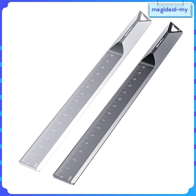 [megidealmy] Straight Ruler Bookmark Handy Multi Use With Hanging Hole
