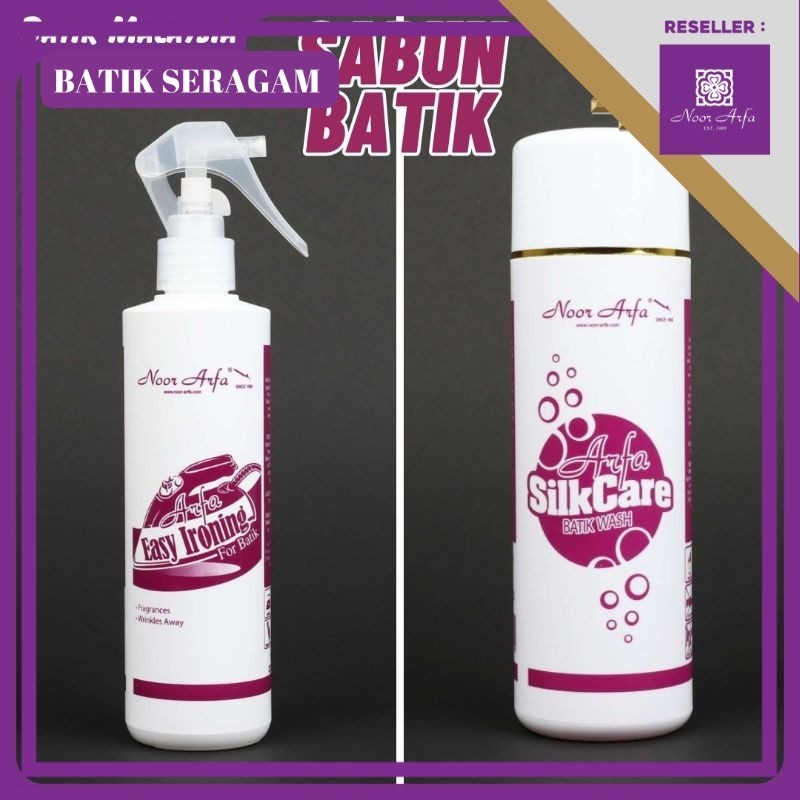 Noor Arfa Batik Silk Care Pencuci Sutera Batik Tudung Sabun Kain Batik ...