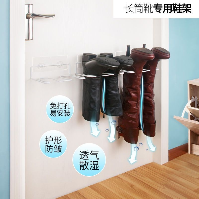 Wall-mounted Behind Door Shoe Rack Boot Storage Rack Boot Storage Handy ...