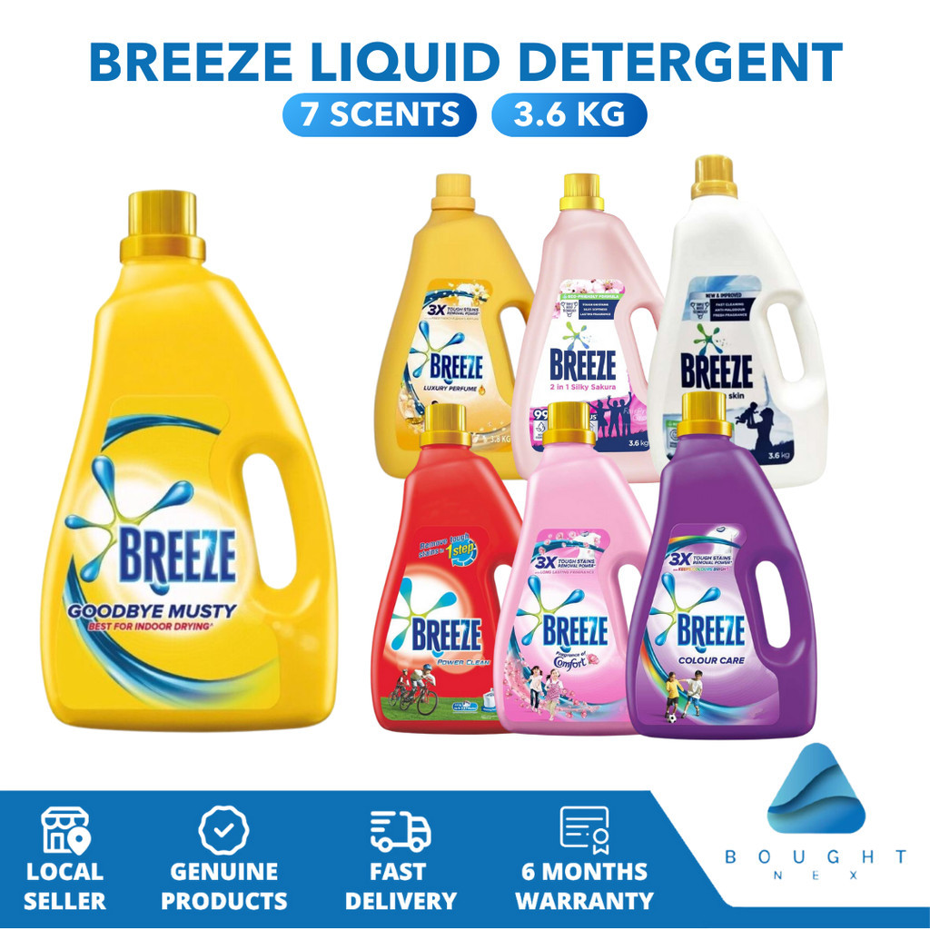 Breeze Detergent Liquid 3.6kg - Fragrance of Comfort | Shopee Malaysia