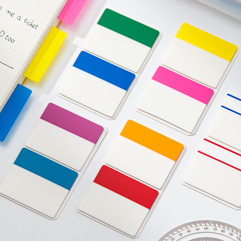 50 Sheets Colorful and Writeable Index Tabs Sticky Notes – High-value ...