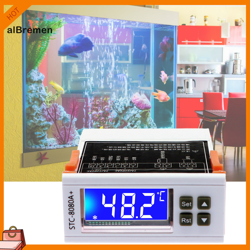(New) STC-8080A + 12/24/220V Intelligent Temperature Controller Single ...