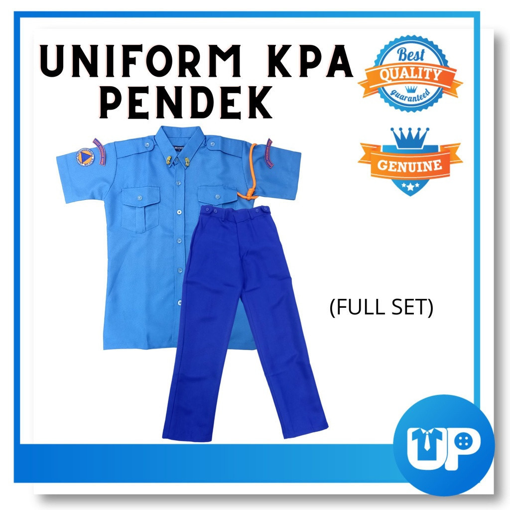 Uniform KPA Kadet Kaspa Biru Kemeja Lengan Pendek Short Sleeves Sekolah ...