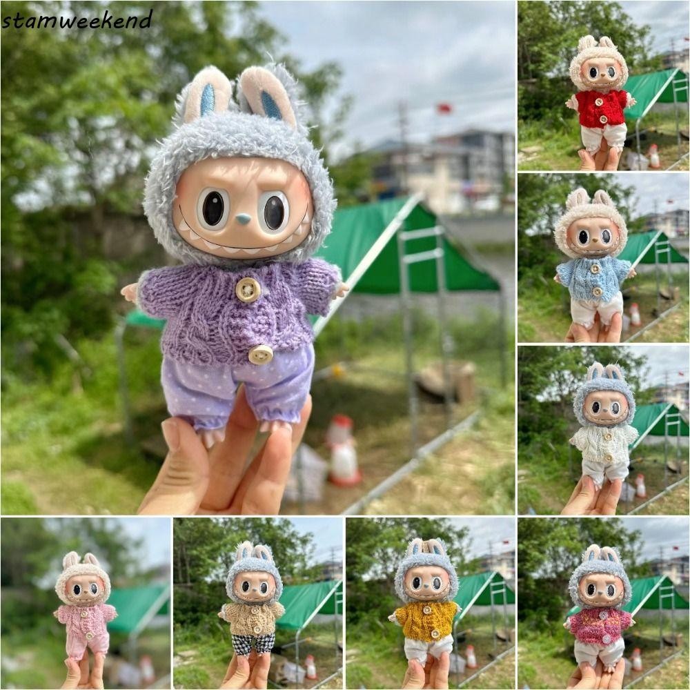 STAMWEEKEND Labubu Time Clothes, Changing Clothes Handmade 15cm Labubu ...