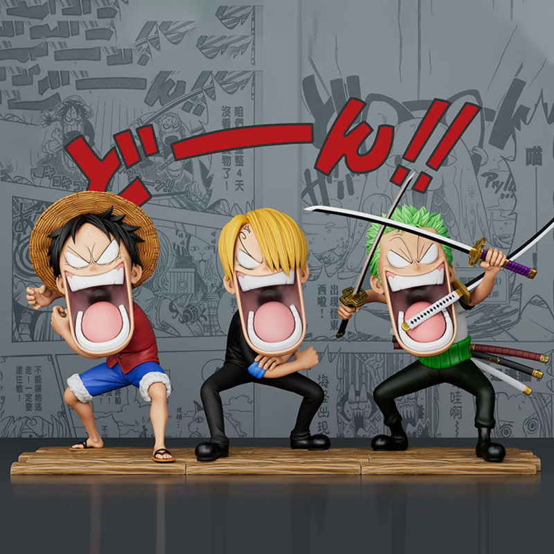 Shipping from Selangor One Piece Luffy Zoro Funny Sanji Nika Action ...