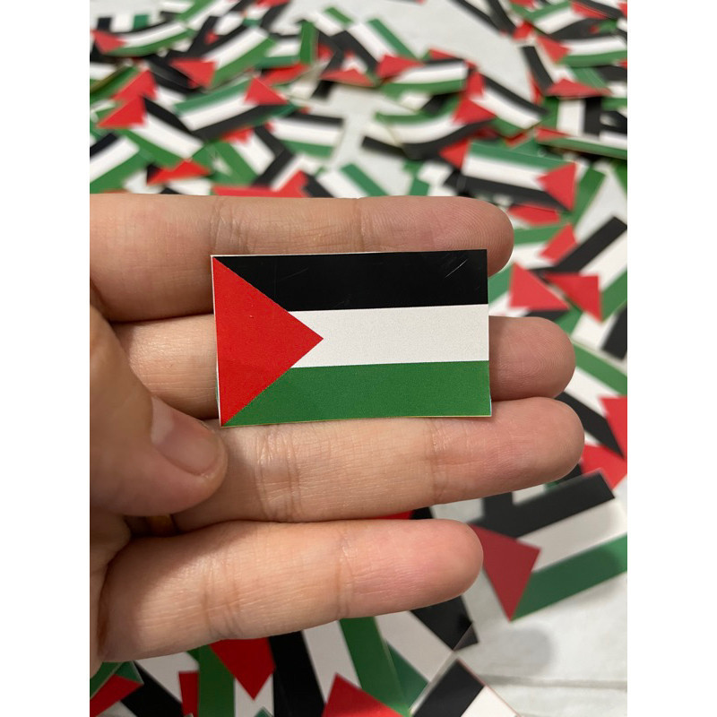 10 pcs Palestinian flag & Indonesian flag cheek stickers | Indonesian ...
