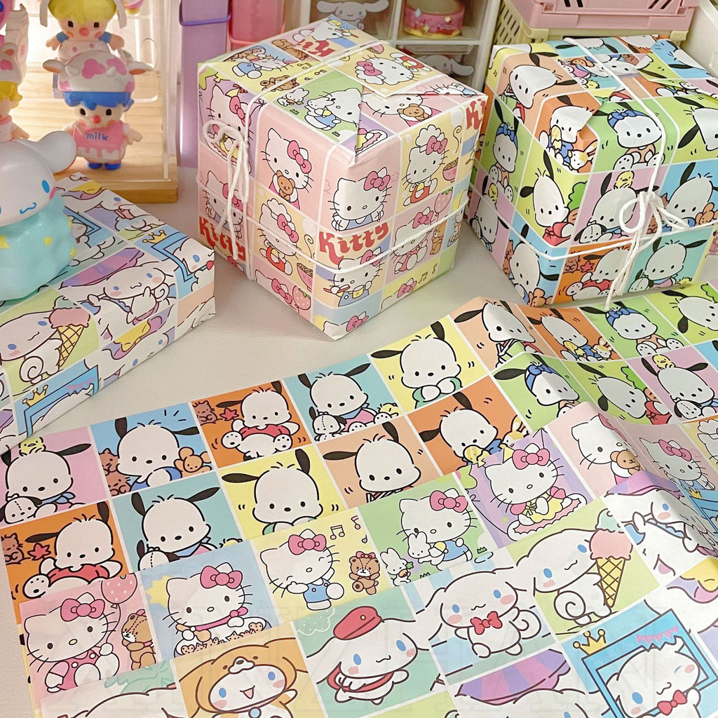 Present Box Packaging Paper - Festival Party Supplies - 9Pcs/Set ...