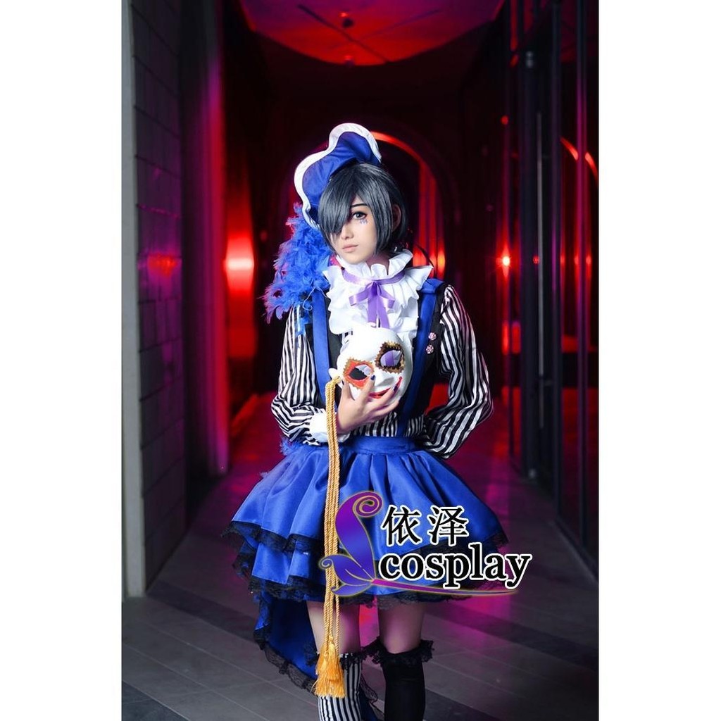 cos/coslplay black deacon circus Piano cosplay clothing cosplay men's ...