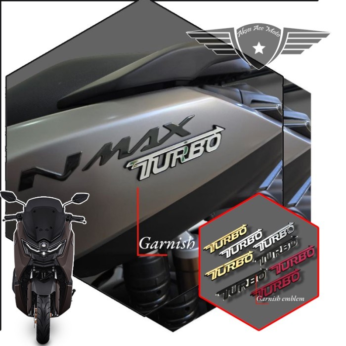 Logo EMBLEM nmax turbo EMBLEM turbo EMBLEM nmax turbo motorbike 2024 ...