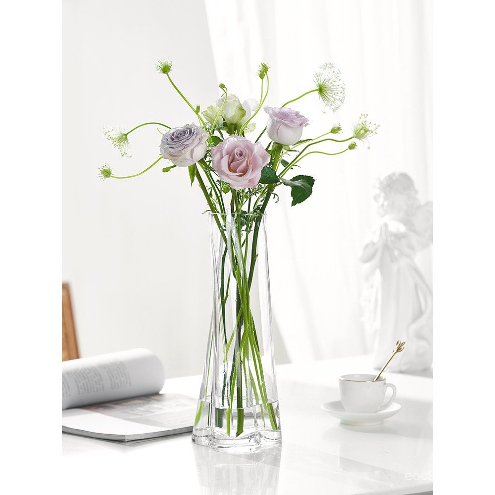 Hiasan Pasu Mewah untuk Ruang Tamu, Kaca Warna Asal, Tekstur Berpintal ...