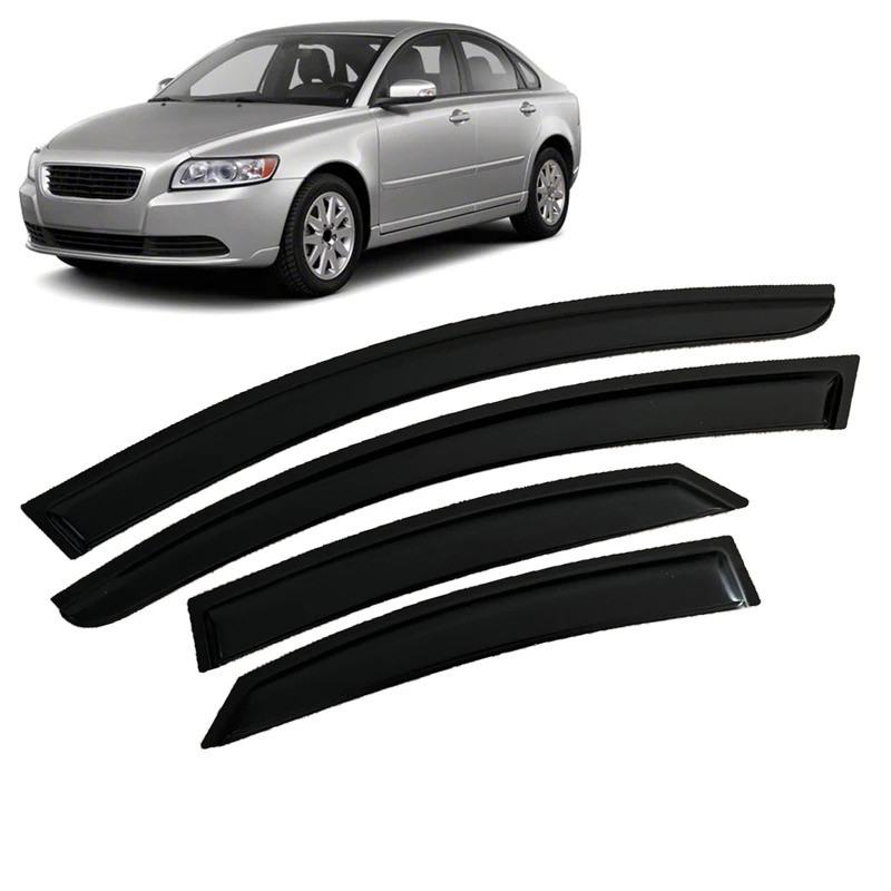 Window Visor for Volvo S40 2008 2009 2010 2011 2012 Wind Deflectors ...