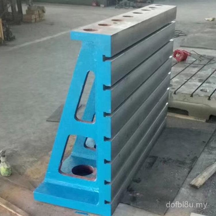Pendakap Sudut Besi Tuang T-Slot Alat Mesin CNC 90 Darjah Plat Sandaran ...