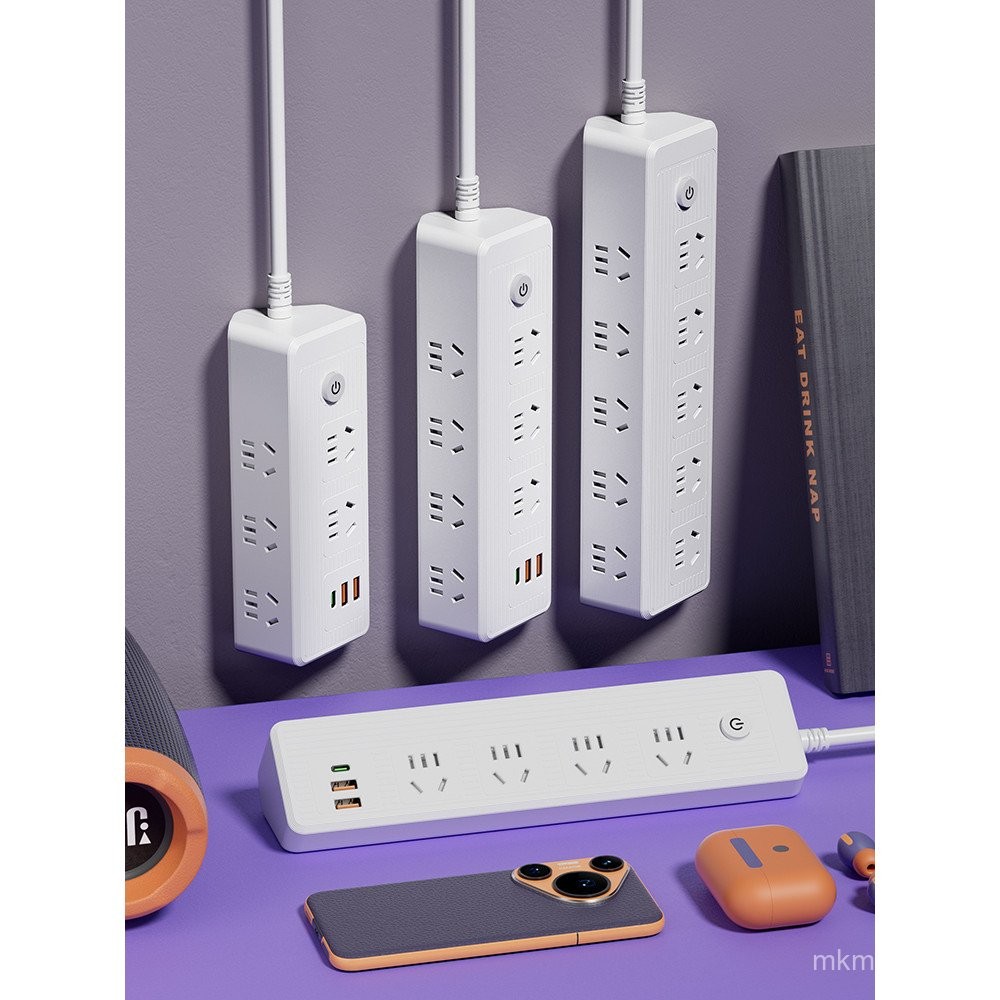 Fair Cow Socket with Fast Charge USB Socket Socket Can Climb Wall Multi ...