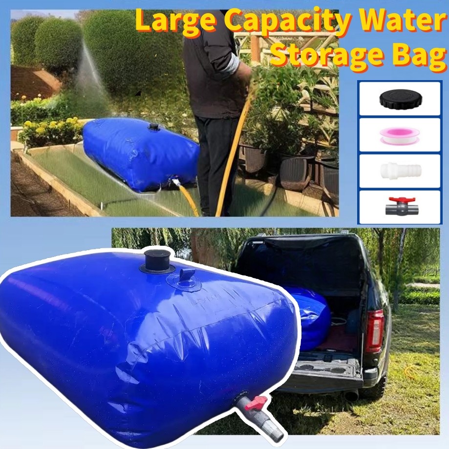 MAX 500L Water Storage Bag Bladder Containers, Garden Drought ...