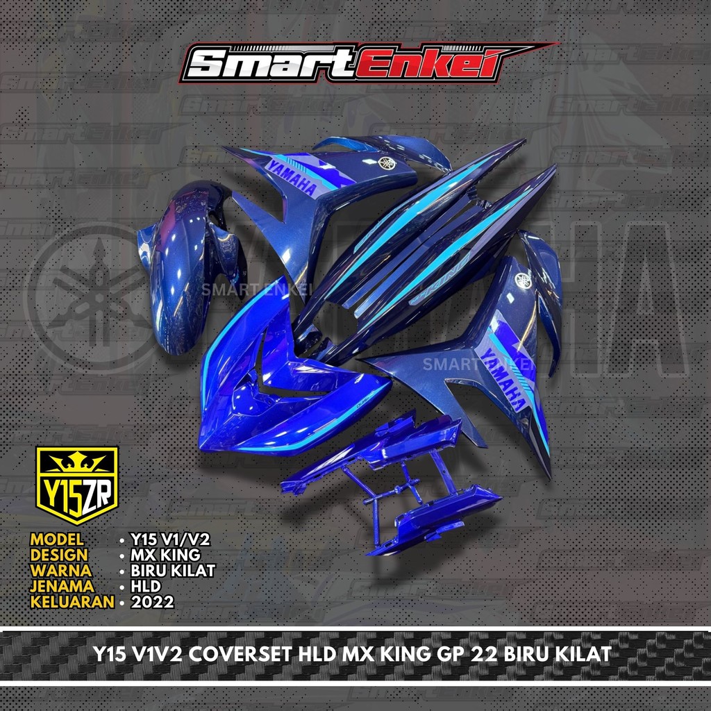 HLD-Y15 V1/V2 COVERSET MX KING GP 22 BIRU KILAT HLD | Shopee Malaysia