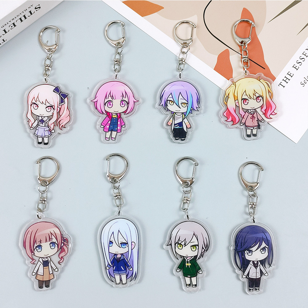 Fashion Project Sekai Acrylic Keychains Creative Anime Character Figure ...