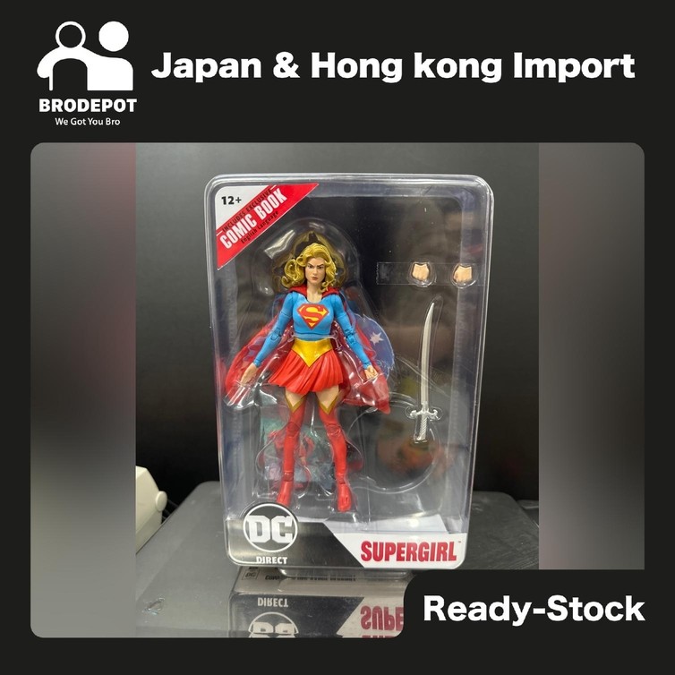 [Ready stock] McFarlane DC DIRECT 7IN FIGURE WITH COMIC WV8 SUPERGIRL ...